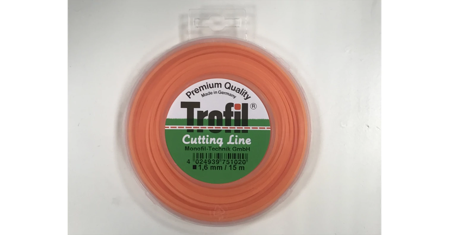 Trofil Vágószál 1,6 mm 15 m / tekercs, 4 élű profil naracssárga - A ...